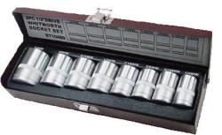 8pc 1/2 Drive Whitworth Socket Set - Eurotech Tools