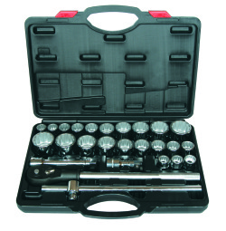 26Pc 3/4"Drive AF/Metric Socket Set - Eurotech Tools